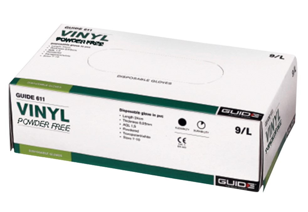 Guide 611 vinyyli kertakäyttökäsine - Tuotetiimi